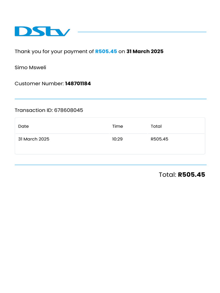 DSTV Digital Receipt-2025-03-31T08 29 58.173Z | PDF