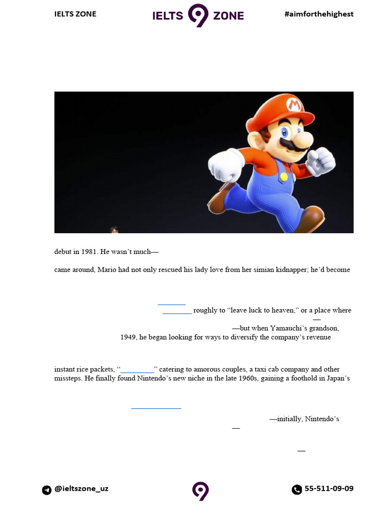 Mario's Rise: From Donkey Kong to Icon | PDF | Mario | Nintendo