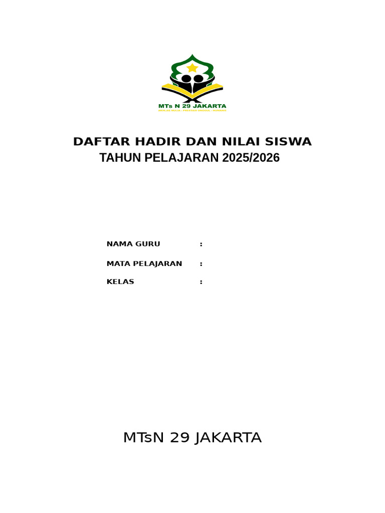 Cover Absen Guru | PDF