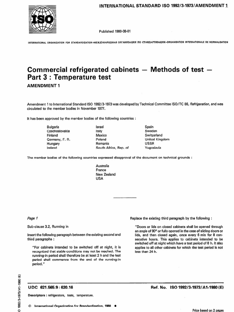 ISO 01992-3-1973 Amd1-1980 Scan | PDF | International Organization For ...