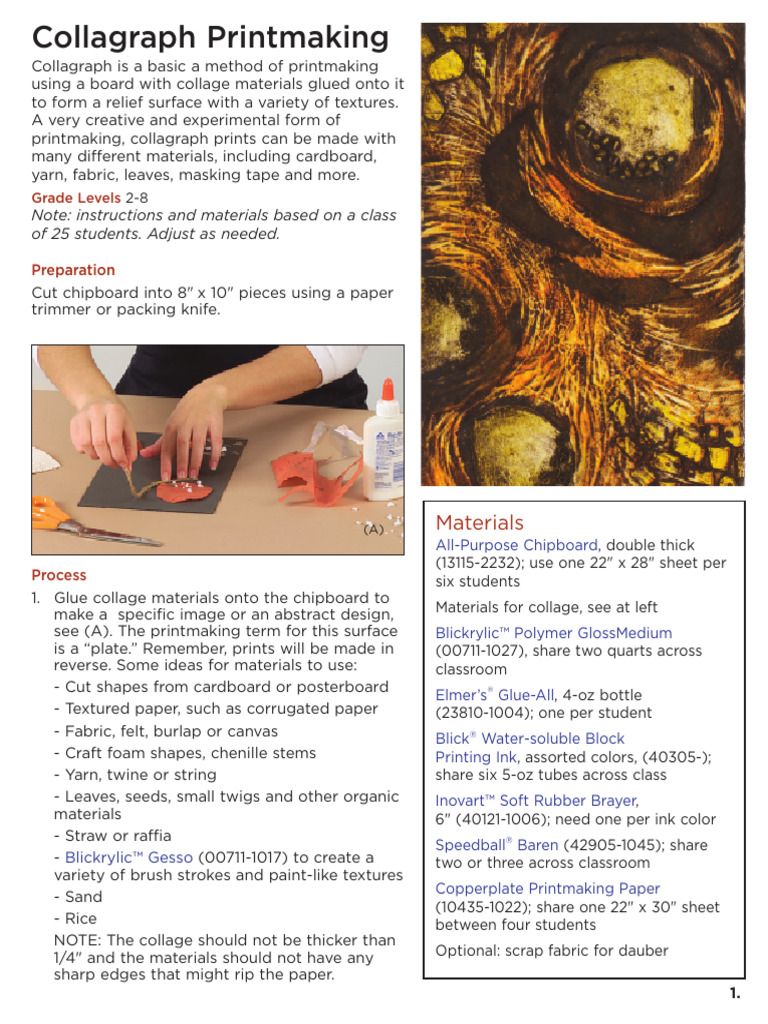 Collagraph Printmaking Collagraph Printmaking | PDF | Printmaking | Collage