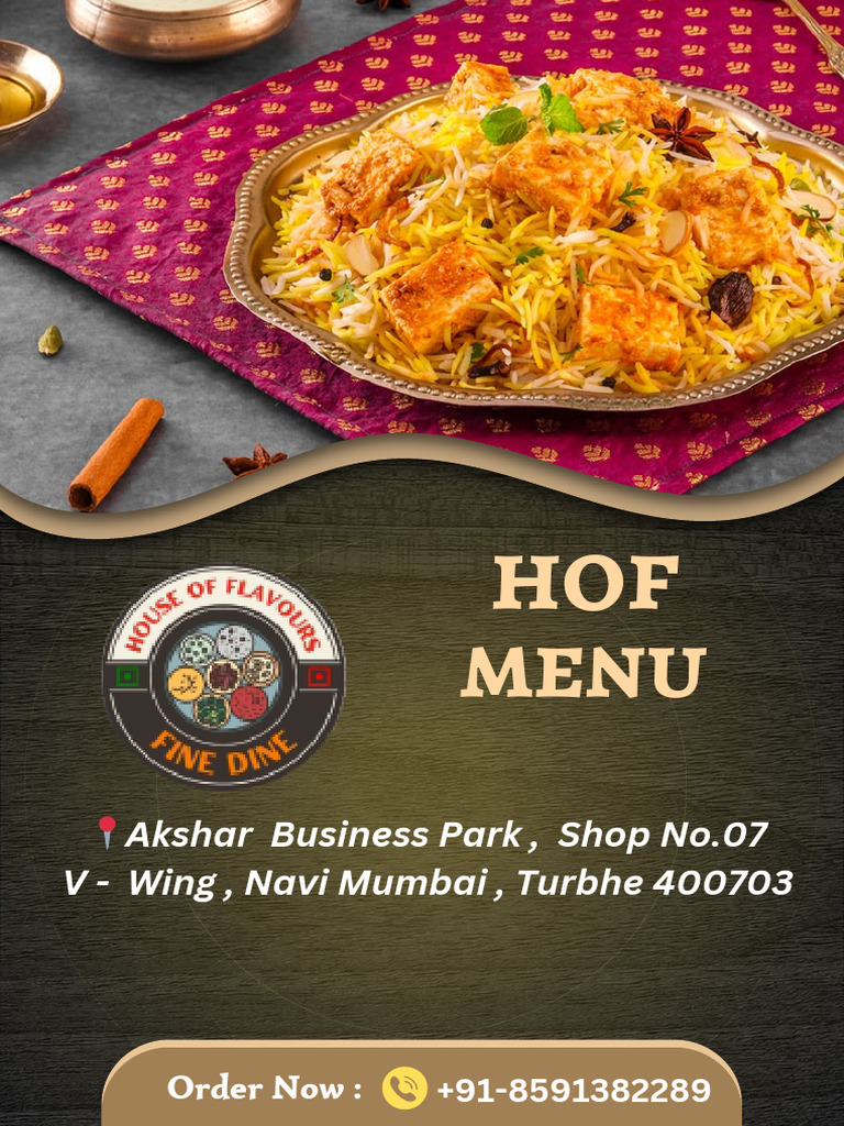 House of Flavours Menu Overview | PDF | Soup | Food And Drink