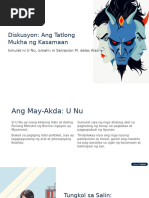 Tatlong Mukha NG Kasamaan Ni U Nu | PDF