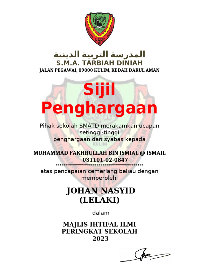 SIJIL | PDF