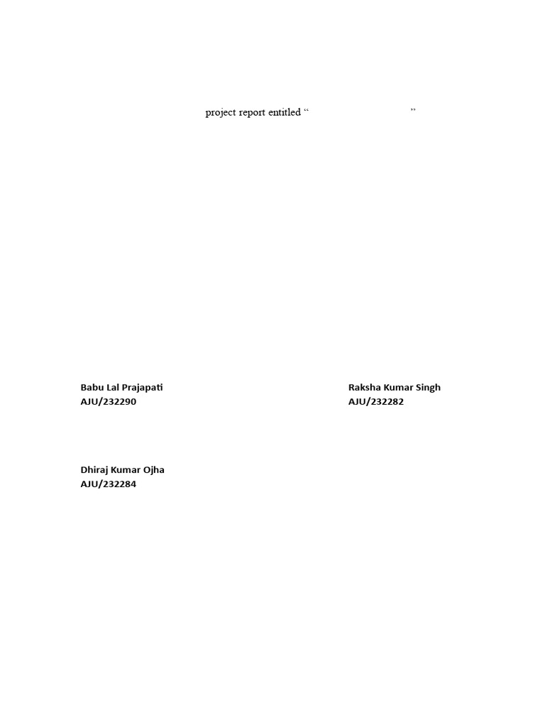 Declaration Page 1 | PDF