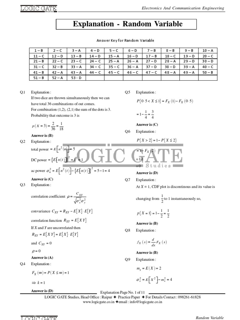 Explanation Random Variable | PDF