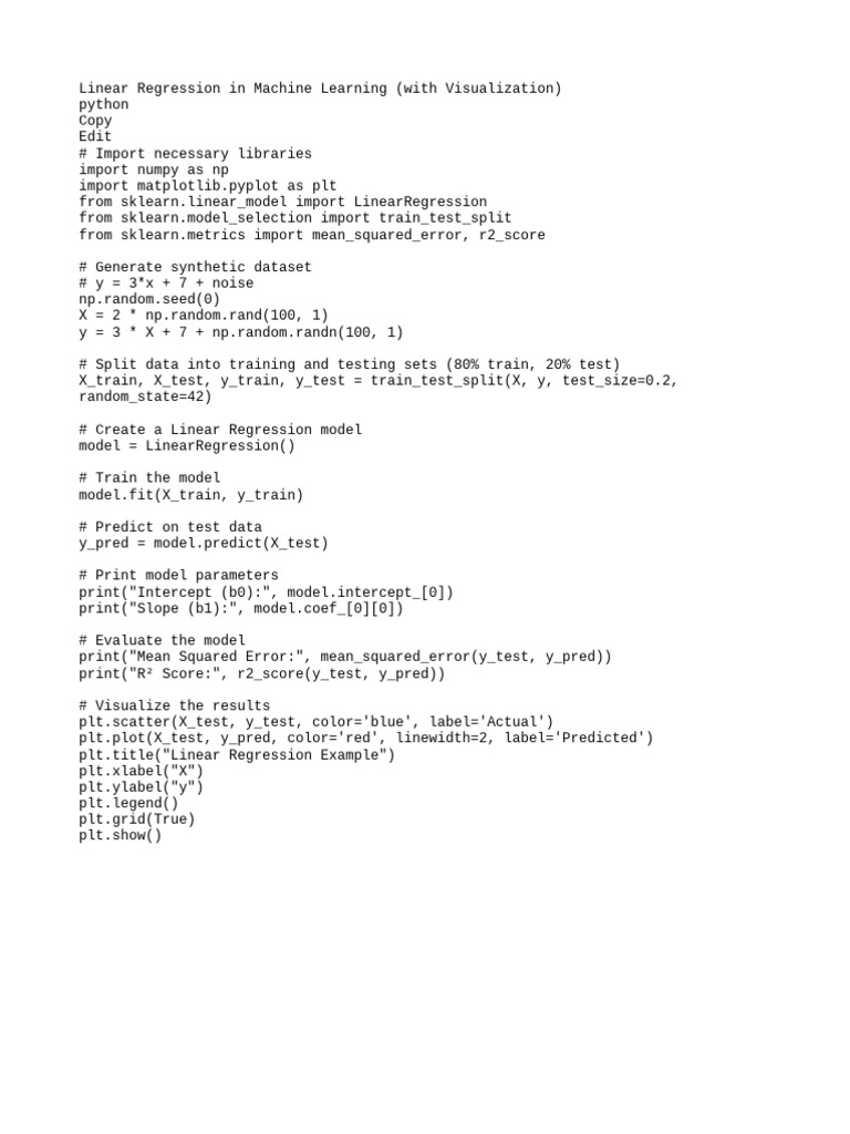 Linear Regression 2 | PDF
