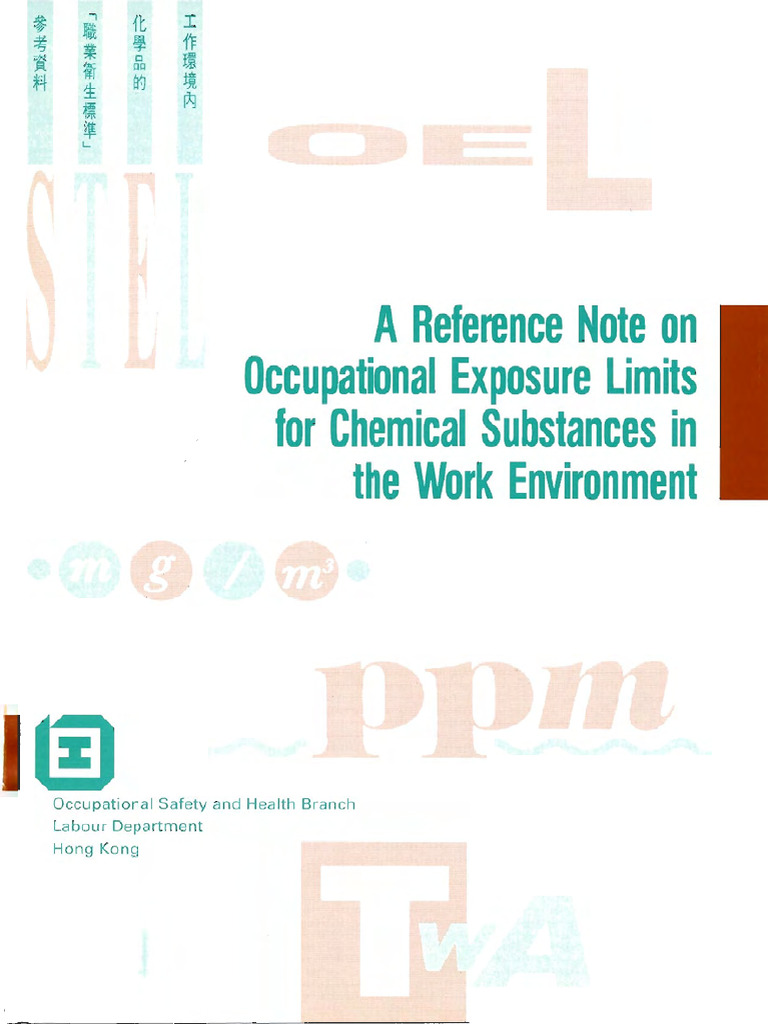 OEL Reference Note E 2000 | PDF | Occupational Safety And Health | Working Conditions
