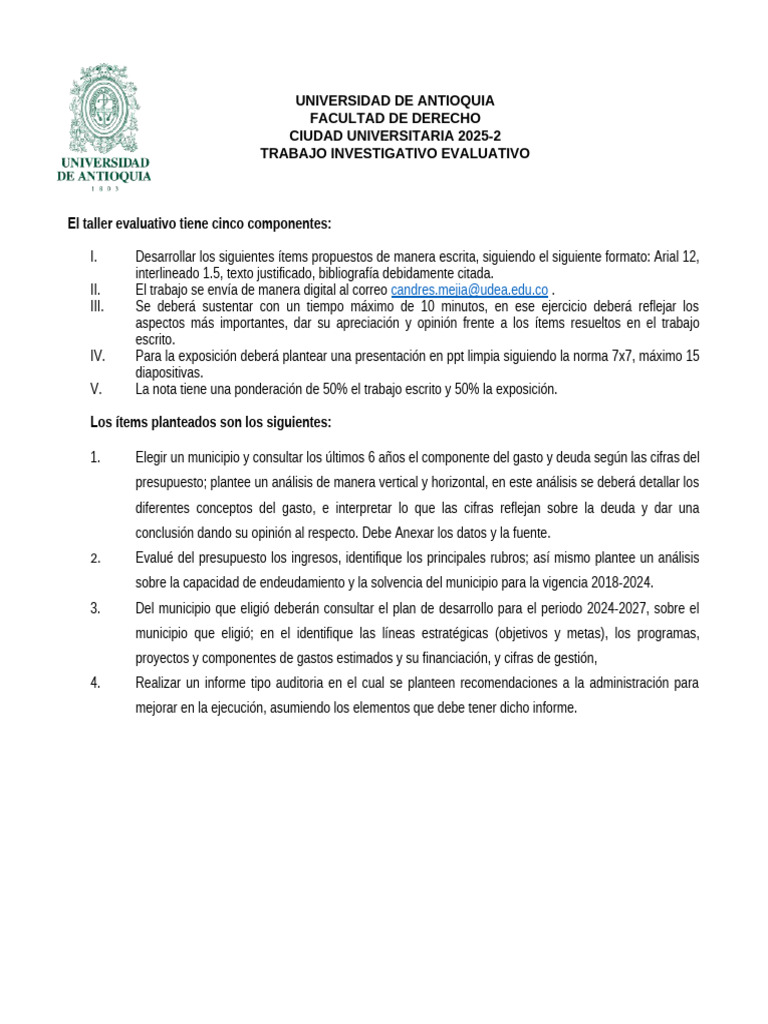 Trabajo Investigativo 2025 | PDF