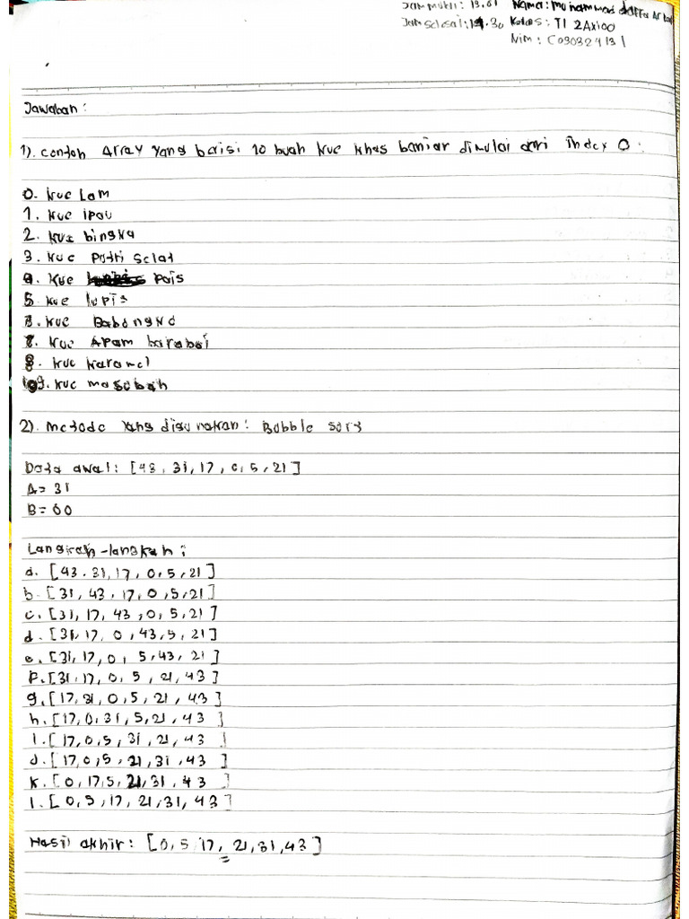 Jawaban Uas Struktur Data | PDF