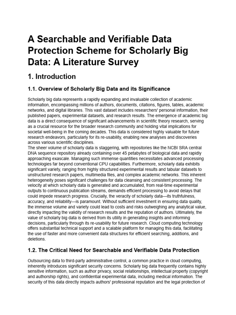 Scholarly Big Data Security Survey | PDF | Public Key Cryptography | Encryption