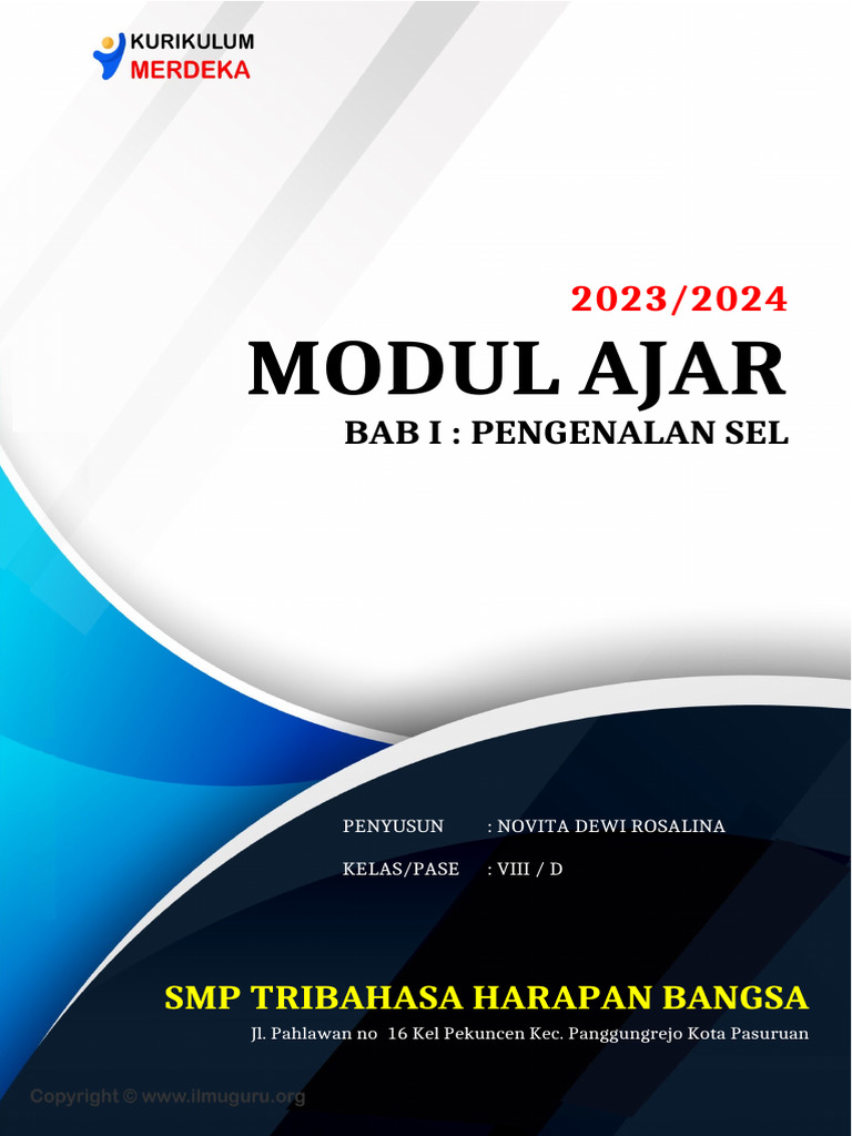 Modul Ajar IPA Kelas VIII: Sel dan Mikroskop | PDF