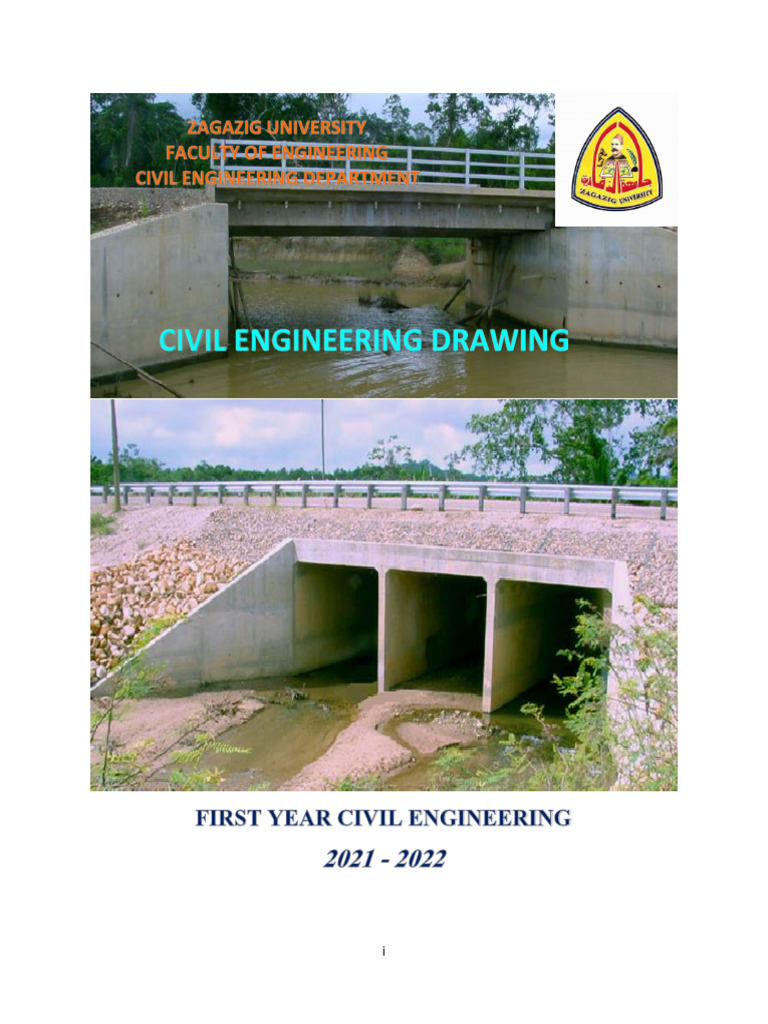 Civil Drawing Book Zagazig University Part 2 | PDF | Civil Engineering