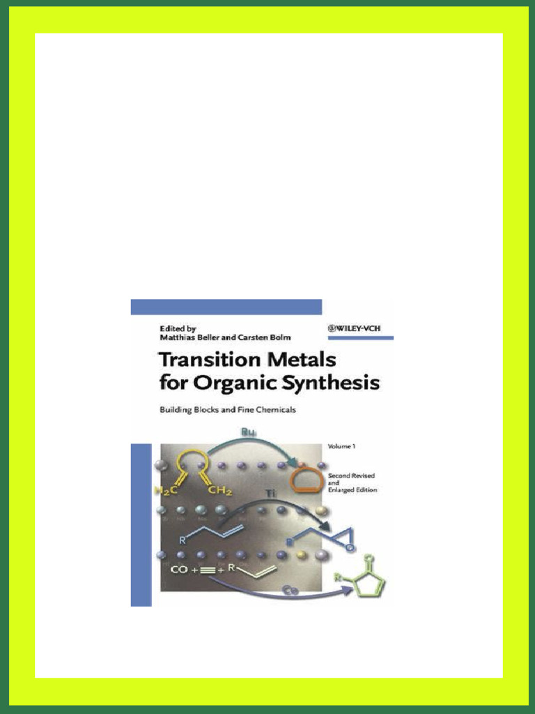 Transition Metals For Organic Synthesis Building Blocks and Fine ...