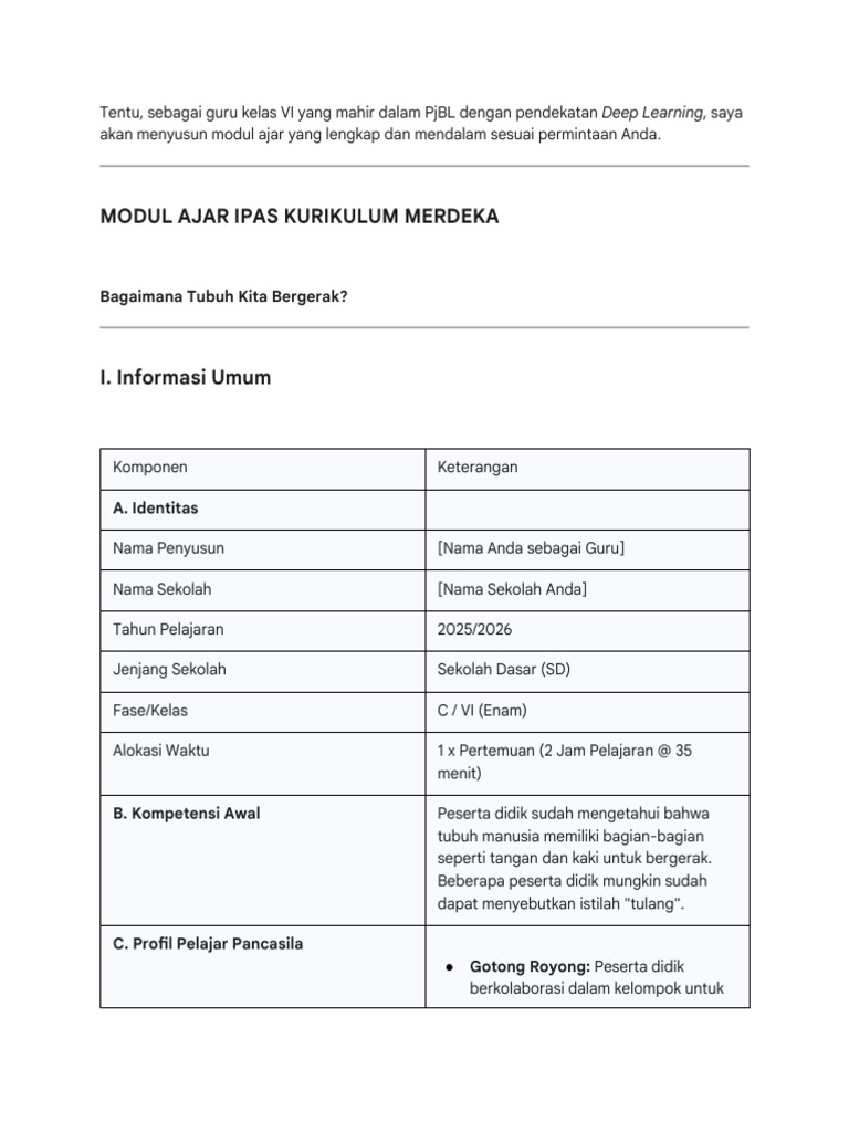 Modul Ajar Ipas SD | PDF