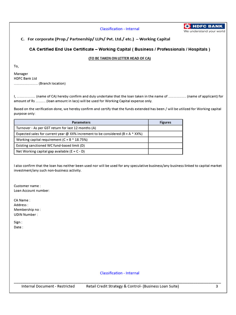 CA Certified End Use Certificate for WC | PDF