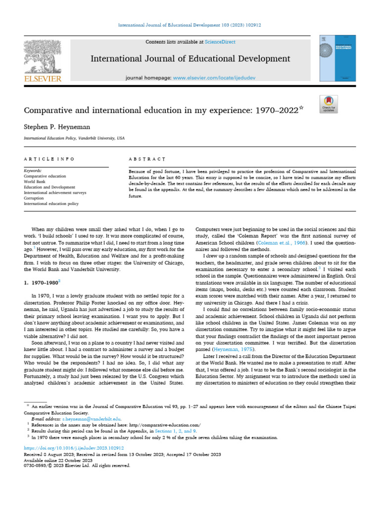 Article 2 - Copy | PDF | University | Thesis