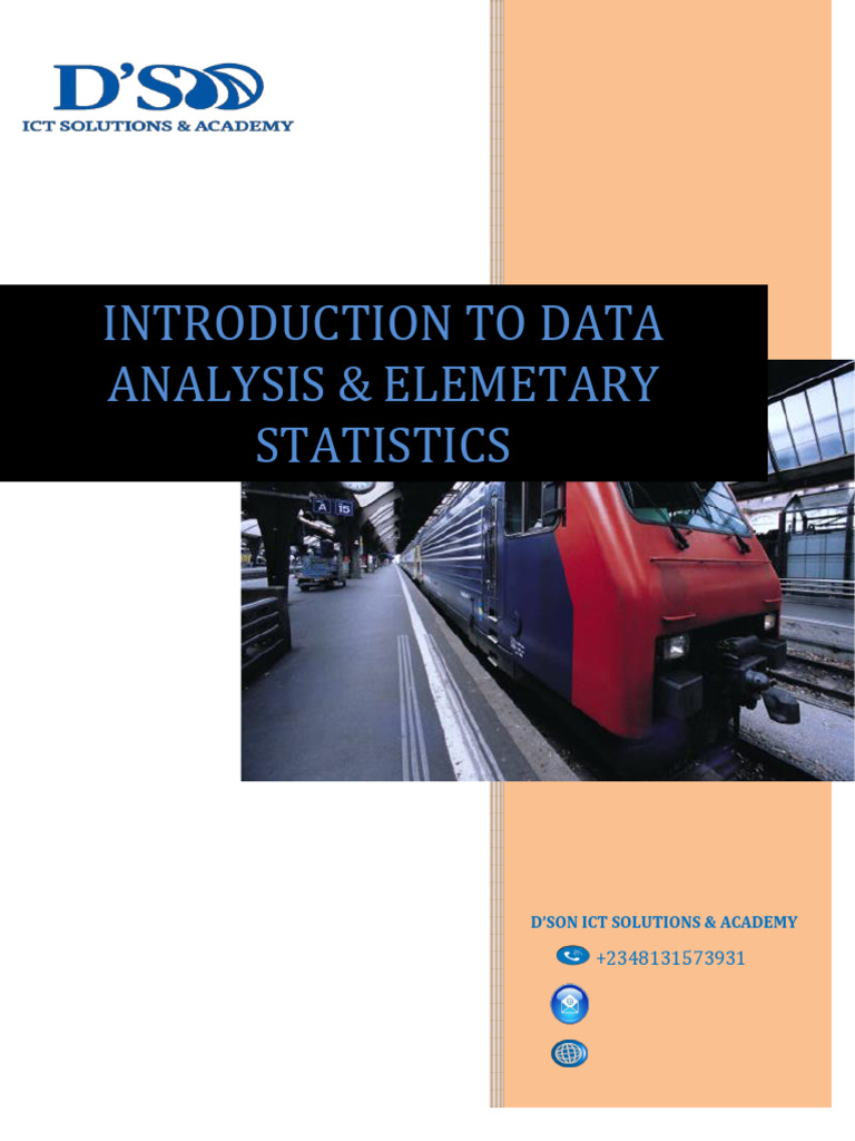 Introduction To Data Analysis Lesson Note | PDF | Data Analysis ...