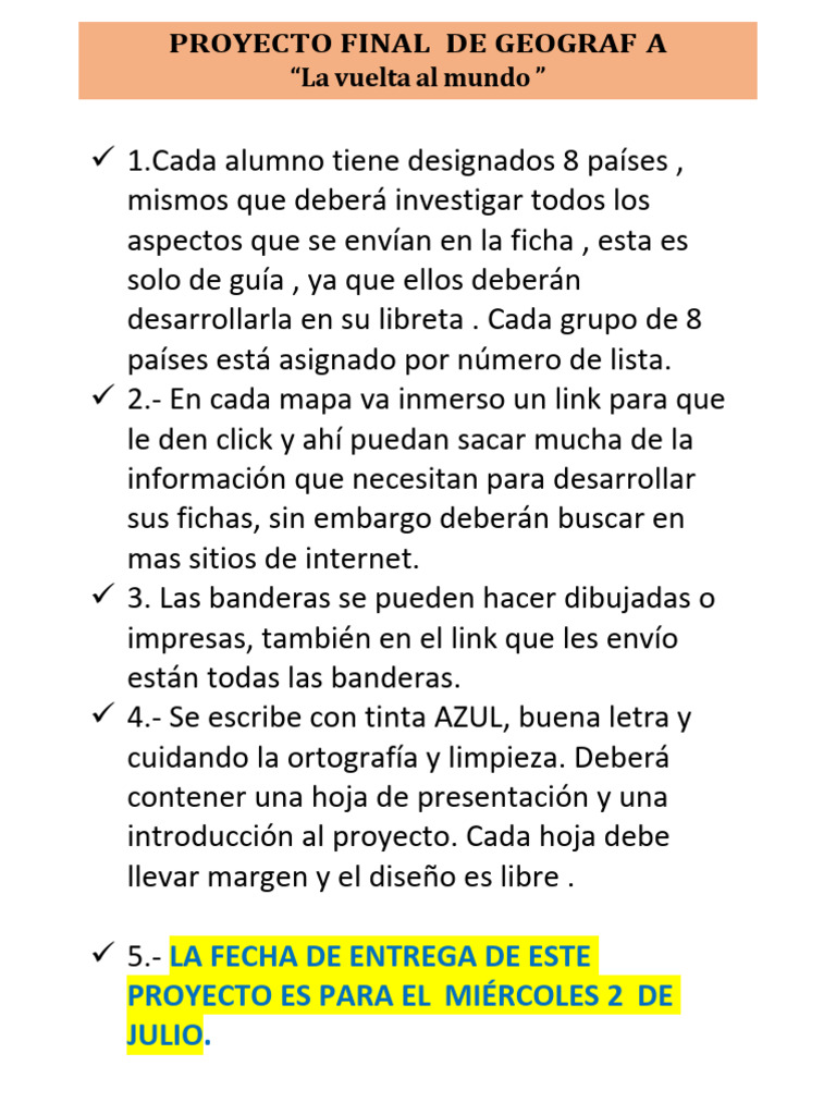 Proyecto de Geografía: Investigación Global | PDF