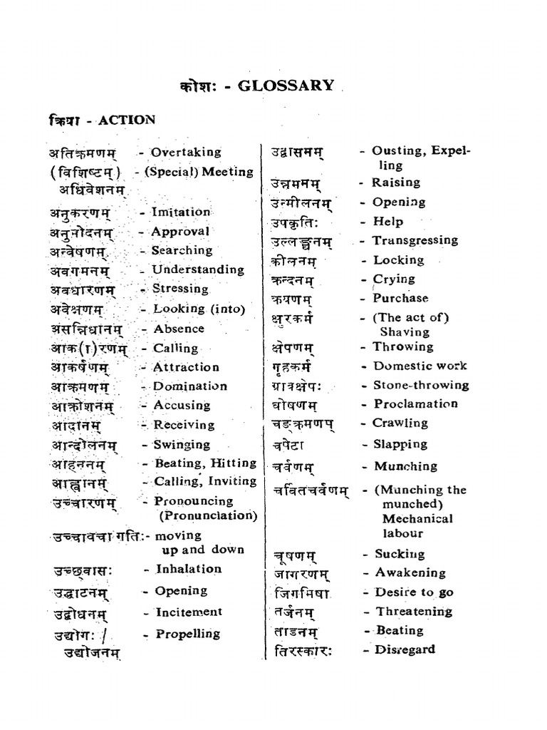 Spoken Sanskrit Vocabulary Guide | PDF | Bowling (Cricket) | Cricket