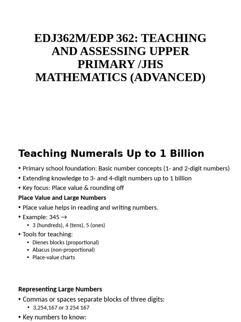 Teaching Upper Primary Math Concepts | PDF | Multiplication | Division ...