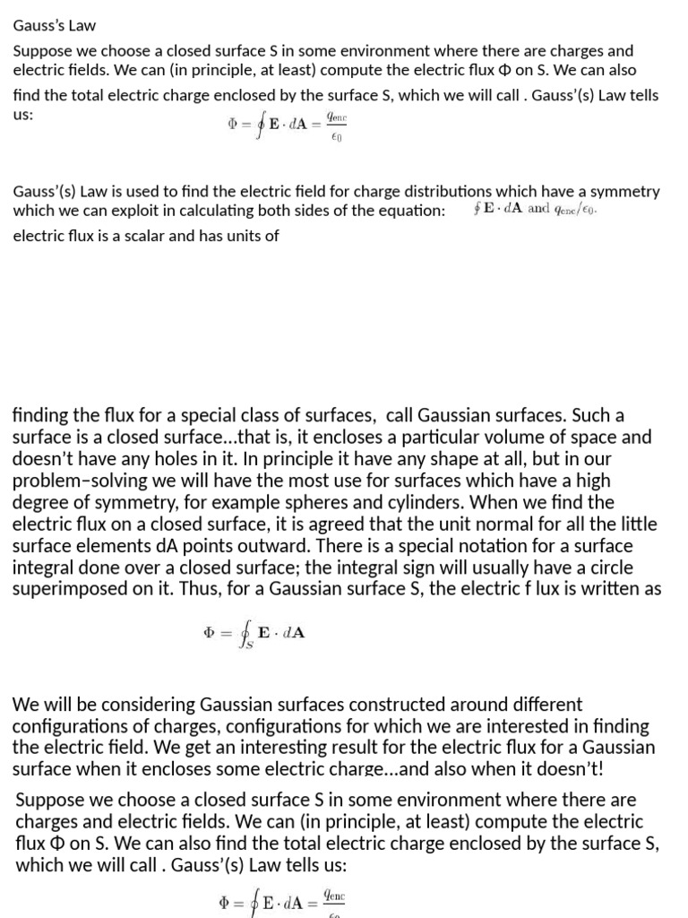 PHY 222 Lect III (Autosaved) | PDF | Electric Field | Sphere