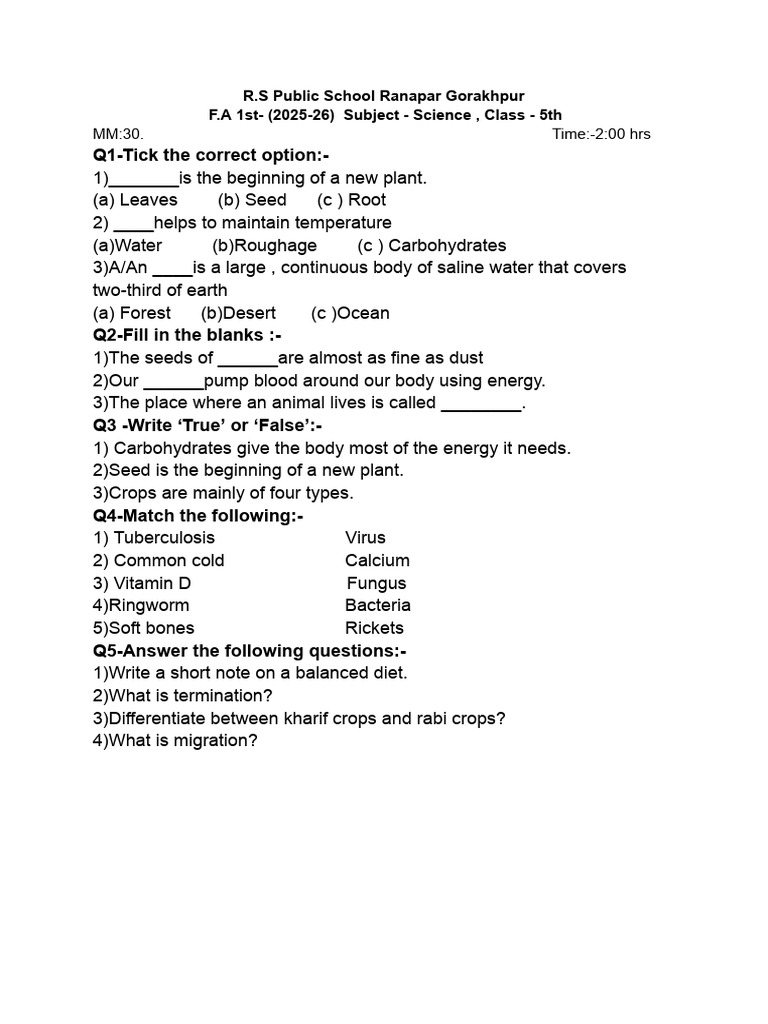 5thscience 2025 | PDF