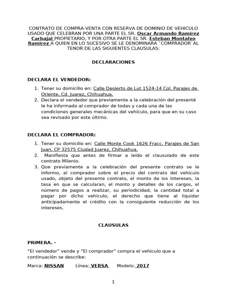 Contrato de Financiamiento | PDF