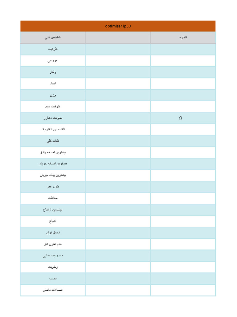 مشخصات Optimizer Ip30 | PDF