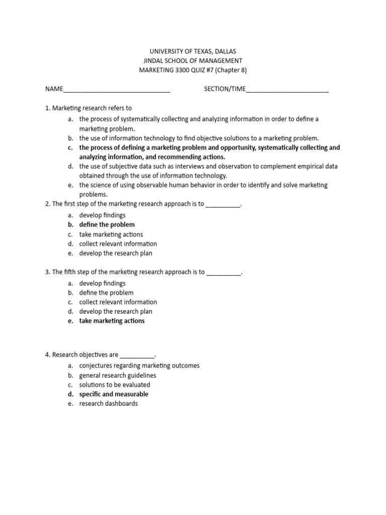 Marketing Research Process Overview | PDF | Marketing Research | Marketing