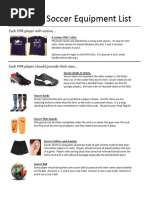 NFHS Soccer Uniform Guidelines | PDF | Sock | Dress Codes