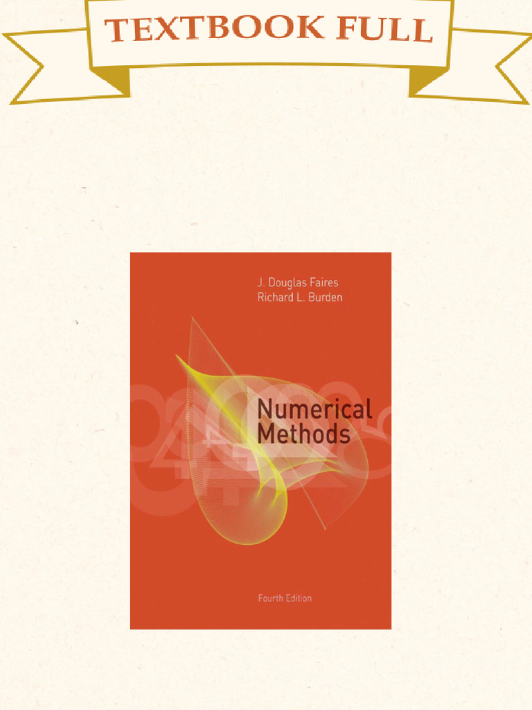 Numerical Methods 4th Edition Faires J Douglas Burden Richard L PDF Download | PDF | Numerical ...