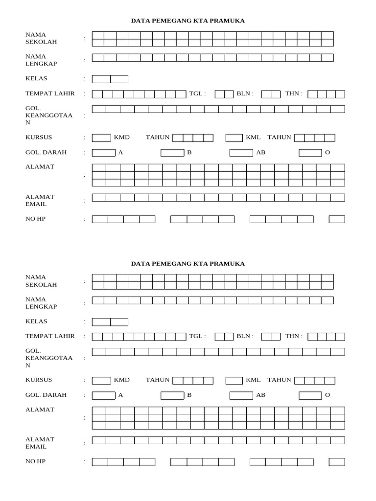 Blanko Kta Print | PDF