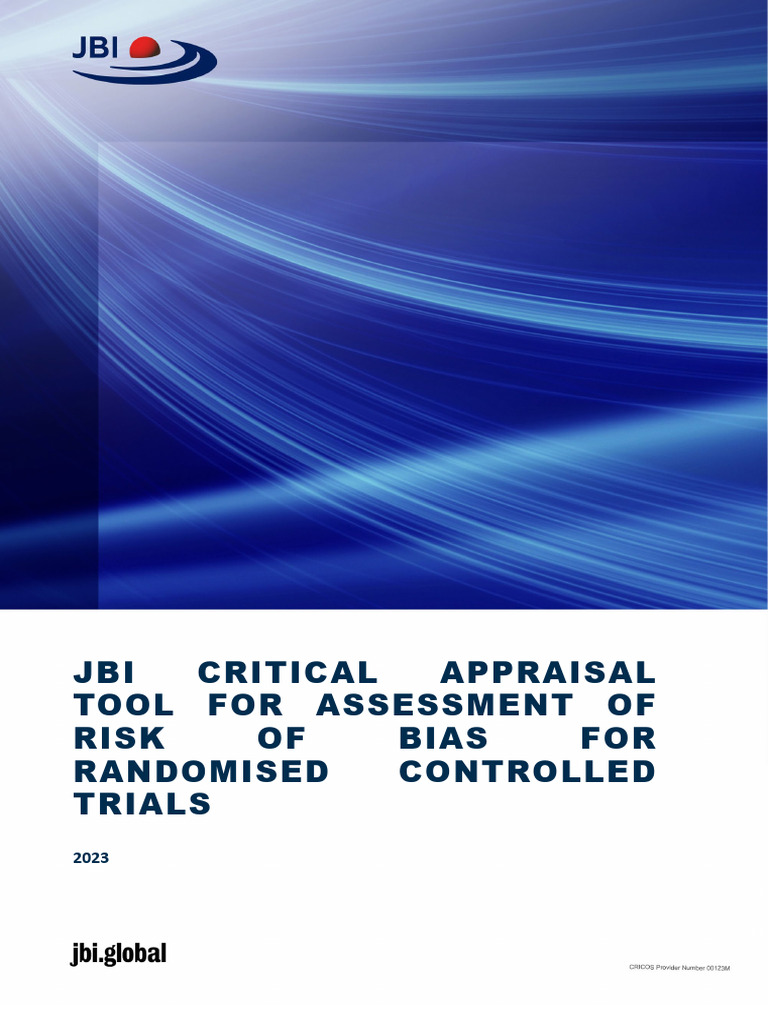 JBI Critical Appraisal Tool for RCTs | PDF | Randomized Controlled ...