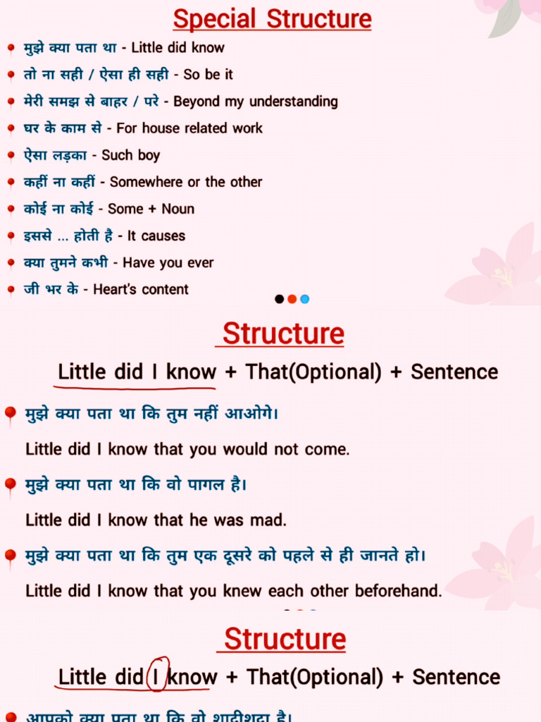Most Important Advanced English Structures | PDF