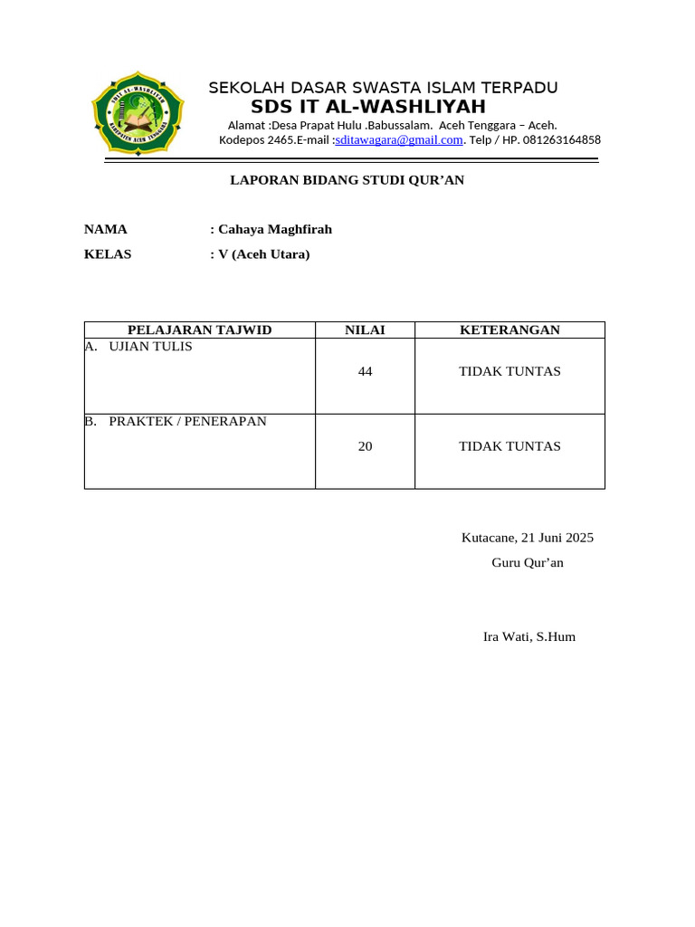 Nilai Tajwid 5 Fix | PDF