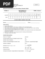 Mathematics Paper 2 Prep 2025 2025 | PDF