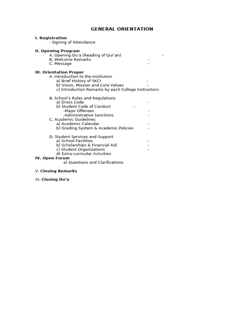 7 21 25 General Orientation | PDF
