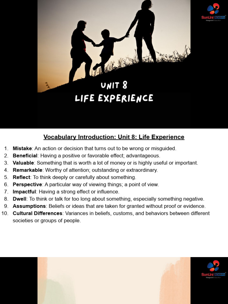 Vocabulary for Life Experiences & Inventions | PDF | Invention | Experience