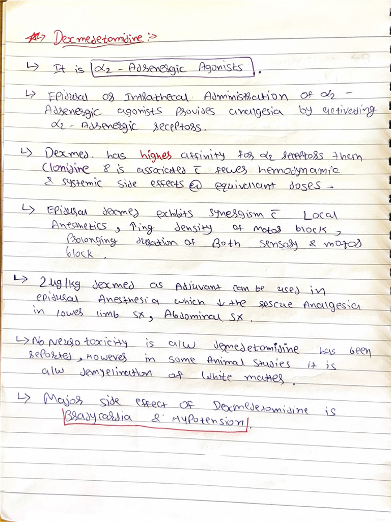 Dexmed HW | PDF