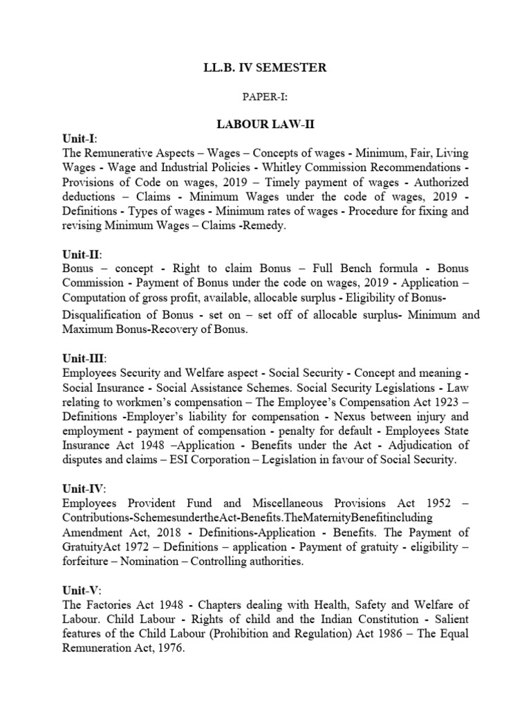 4th Sem New Syllabus of LLB 3YDC | PDF | Trademark | Intellectual Property