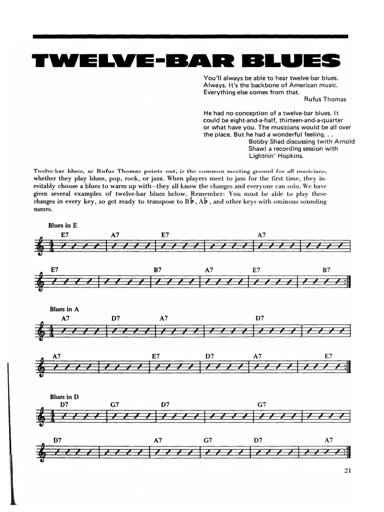 Twelve-Bar Blues | PDF
