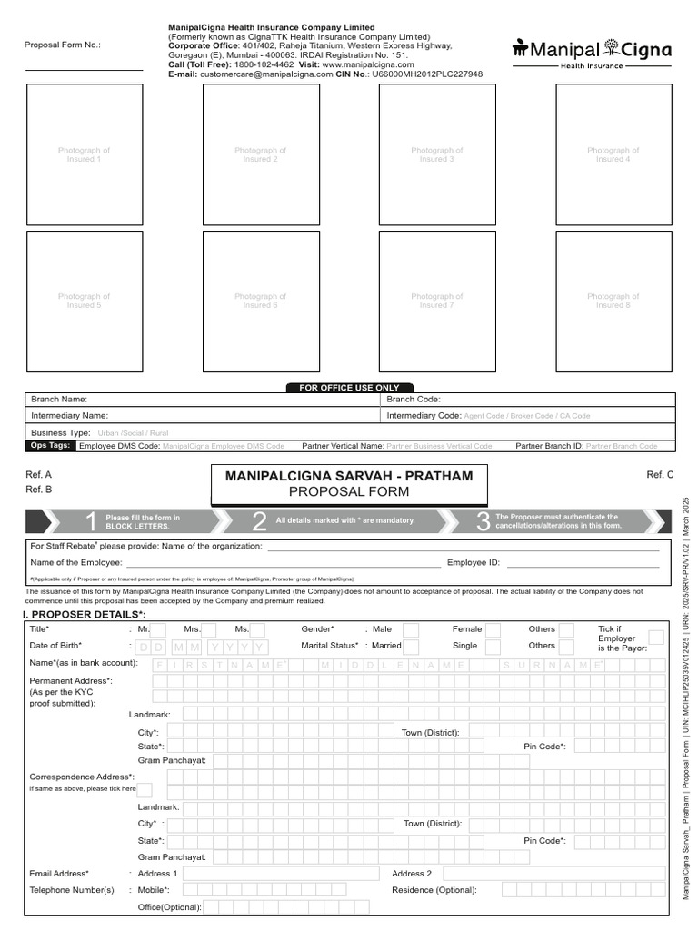 Health Insurance Company Document | PDF
