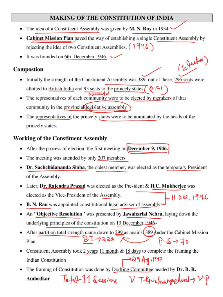 Making of Constitution | PDF