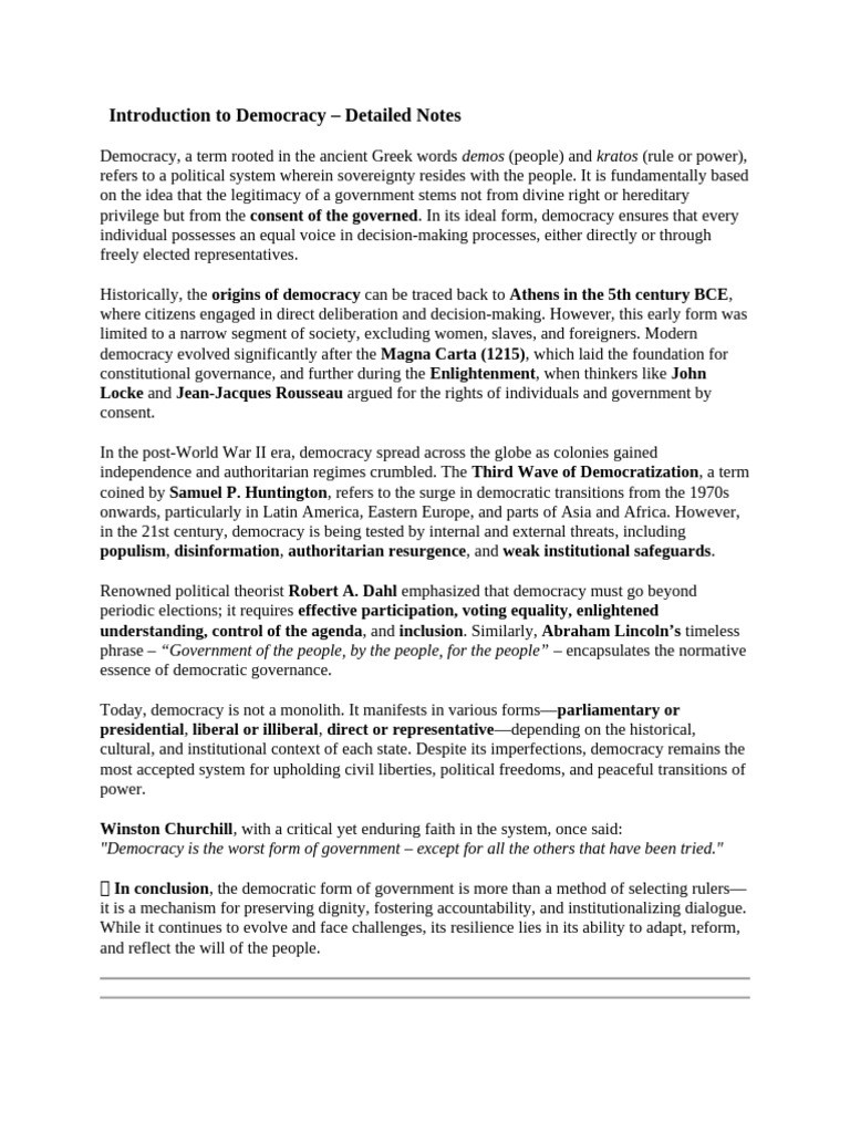 Democratic Form of Government | PDF | Political Ideologies | Democracy