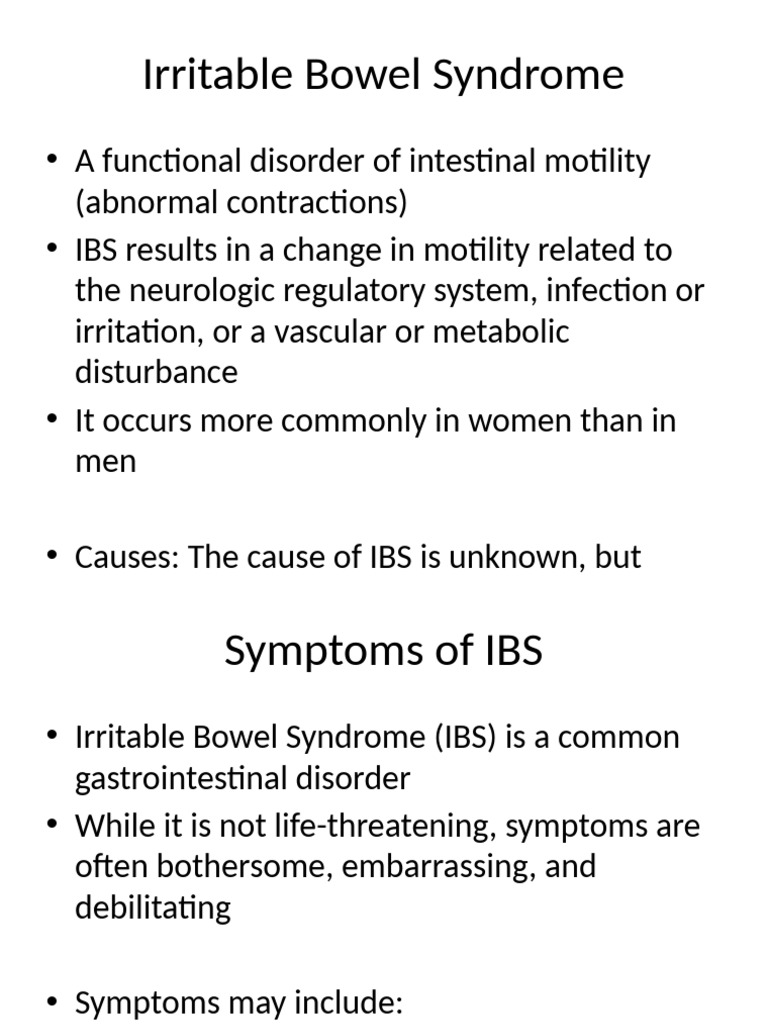 IBS Nursing Presentation Updated | PDF