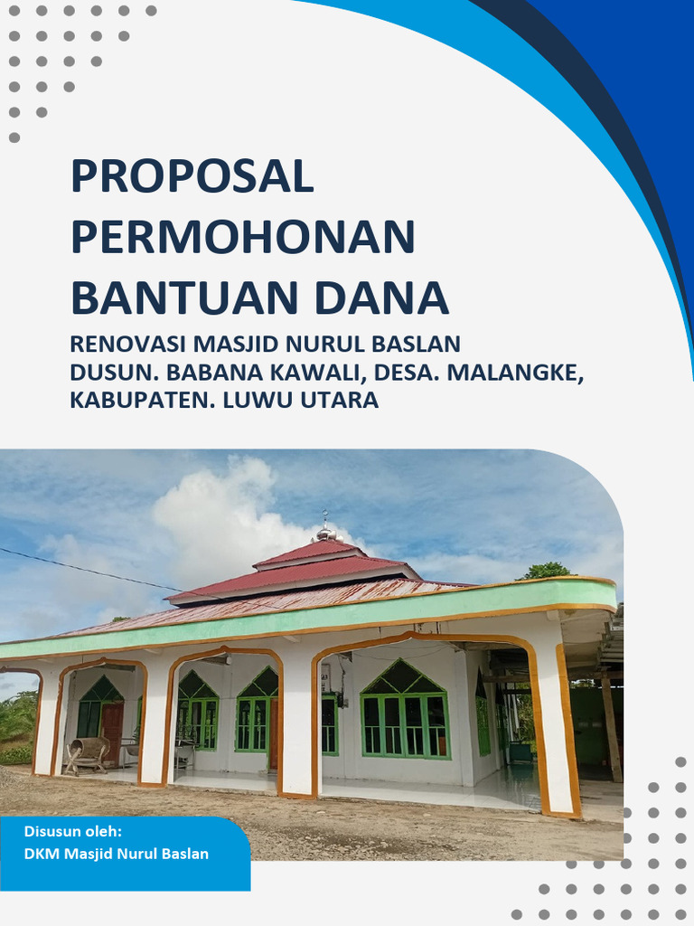 Proposal Pengajuan Dana Renovasi Masjid Nurul Baslan | PDF