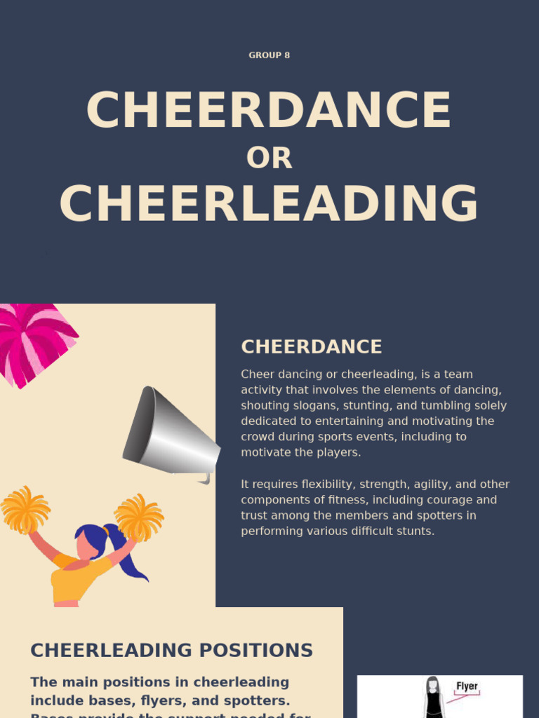 GROUP 8 Cheerdance or Cheerleading | PDF | Cheerleading