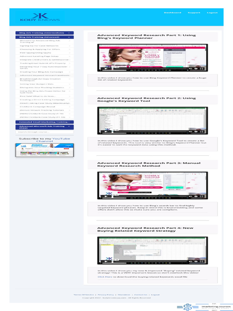 10-Advanced Keyword Research Part 1-Using Bing's Keyword Planner | PDF ...