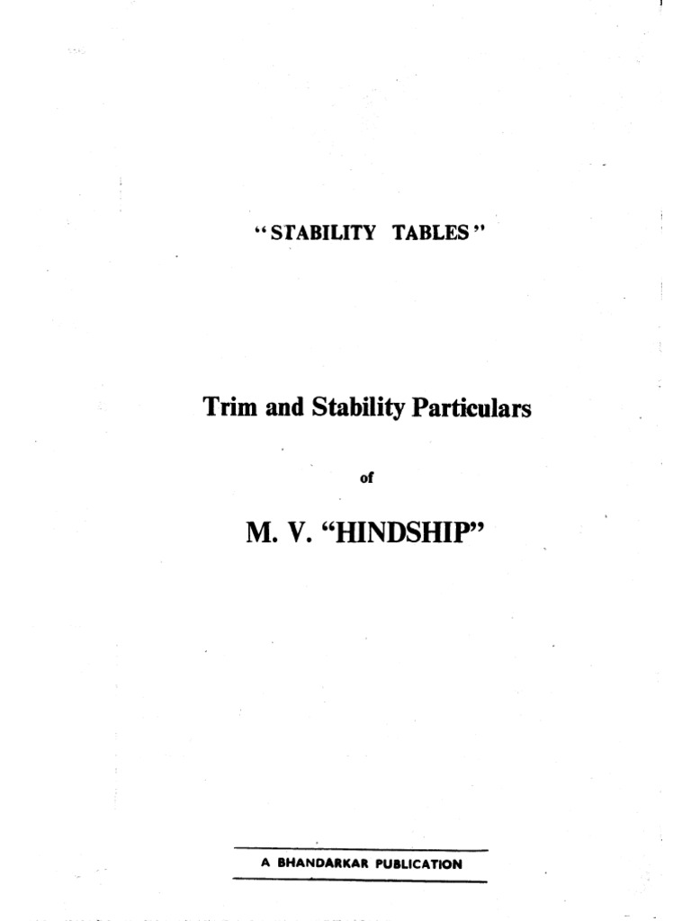 Book MV Hindship Particulars | PDF